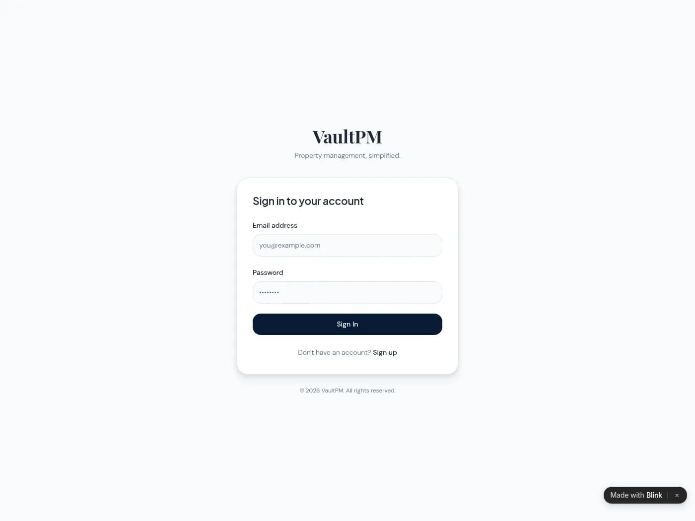 VaultPM Property Manager