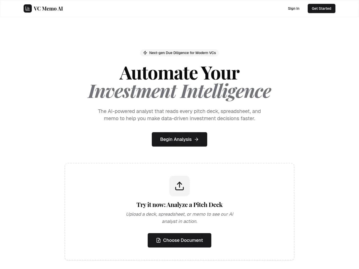 VC Memo AI Agent