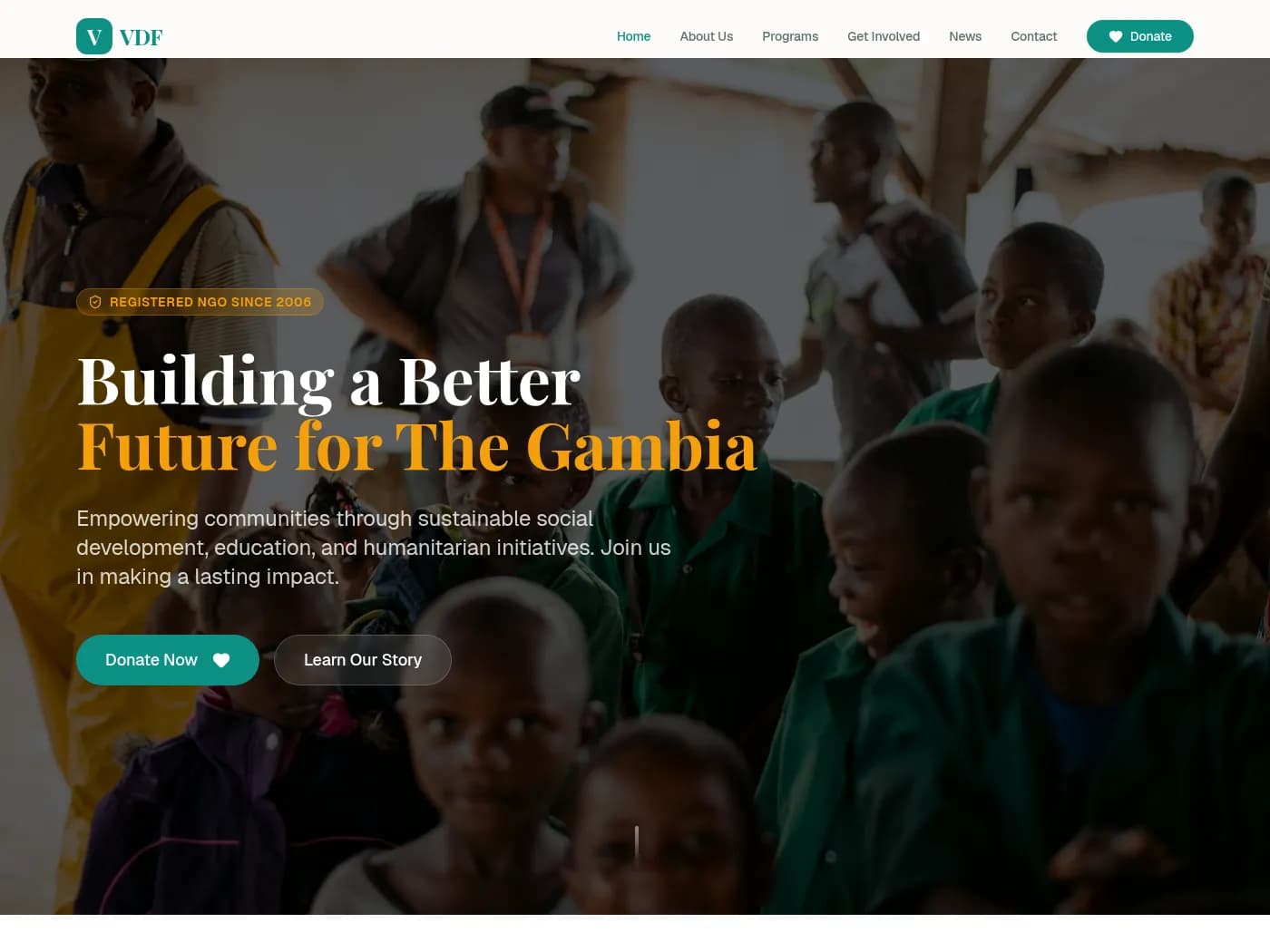 VDF Charity Website