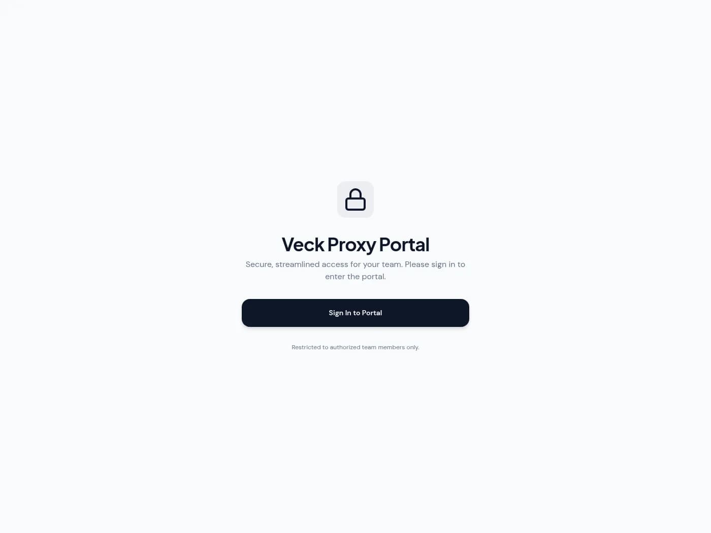 Veck Proxy Portal