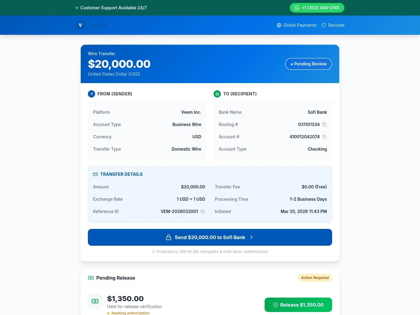 Veem Payment Showcase