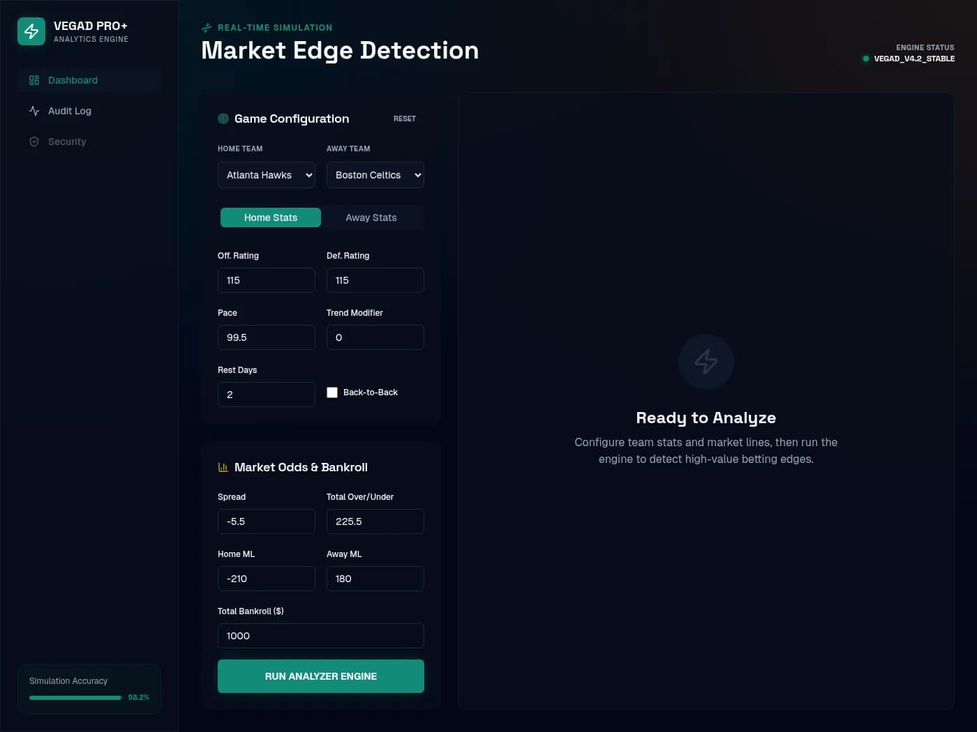 Vegad Pro+ Analyzer