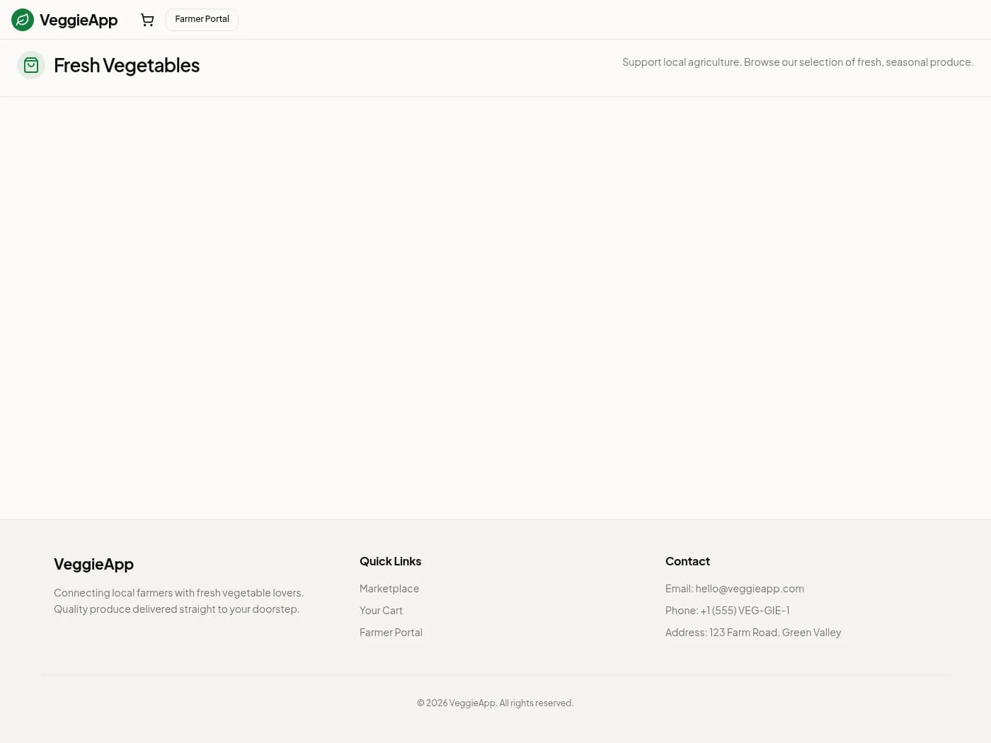 Veggie Market Portal