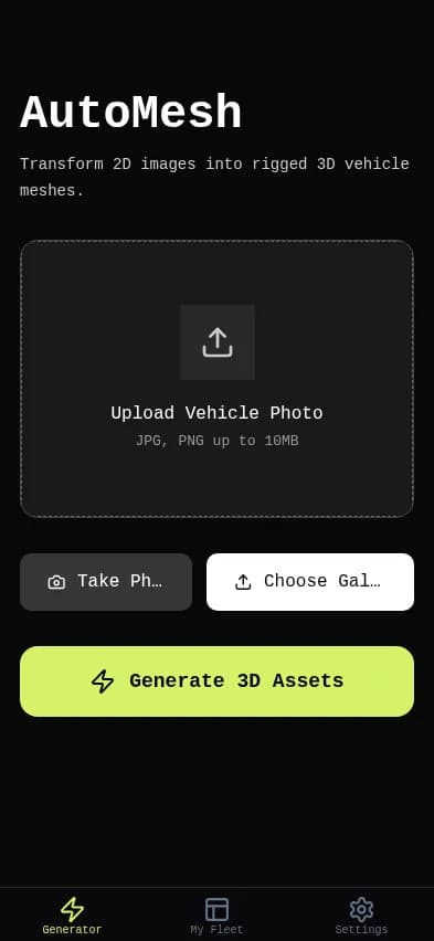 AutoMesh Vehicle API