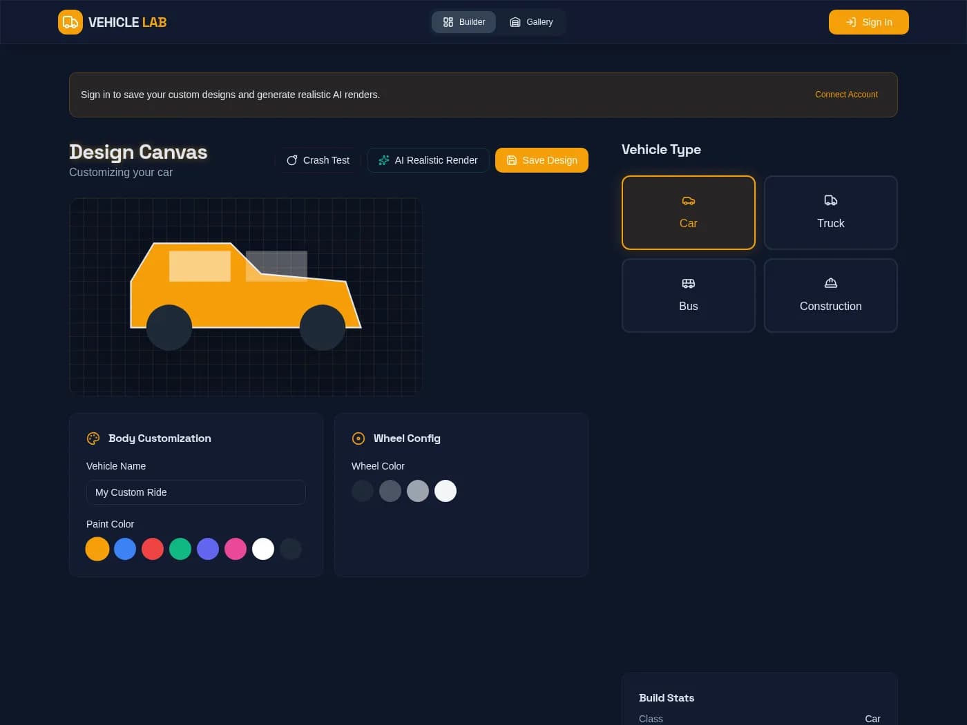 Vehicle Creator Playground