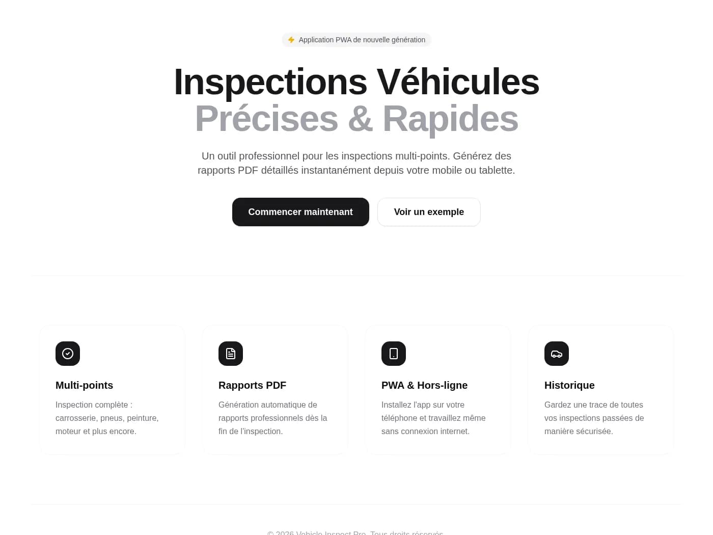 Vehicle Inspection PWA