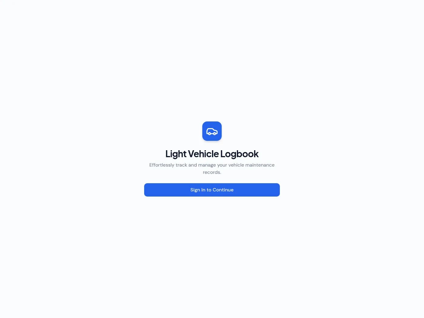Light Vehicle Logbook