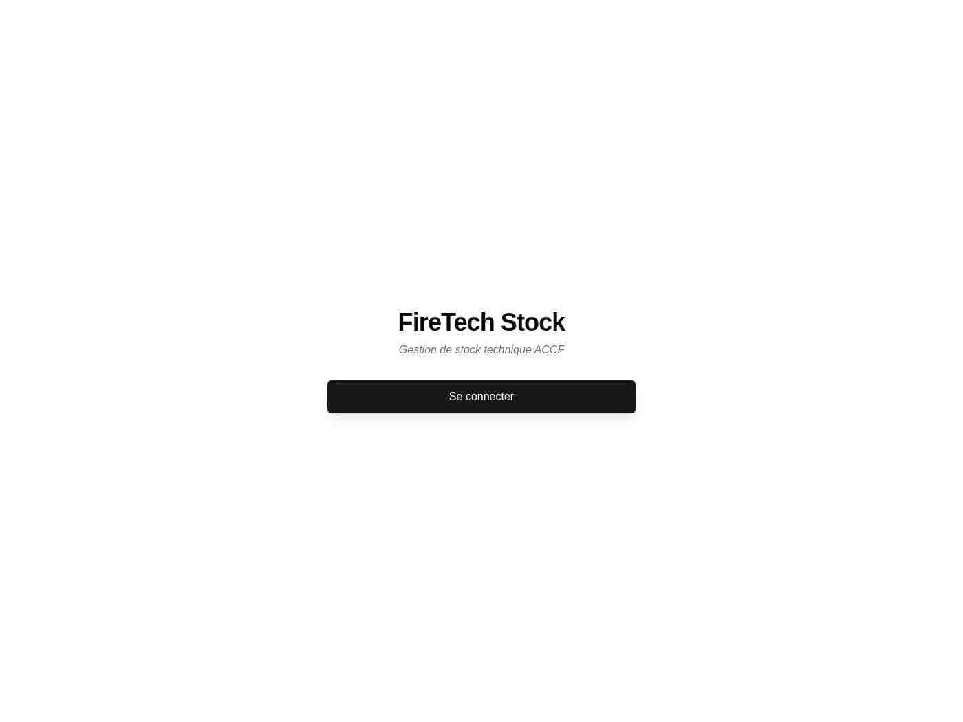 FireTech Stock Manager