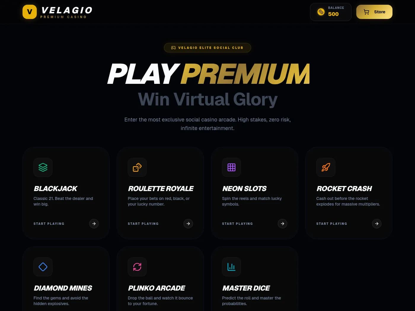 Velagio Social Casino