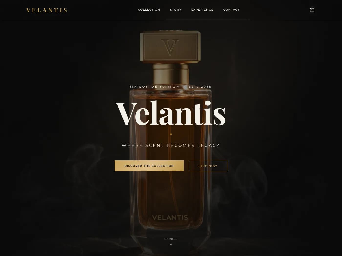 Velantis Luxury Perfume Site