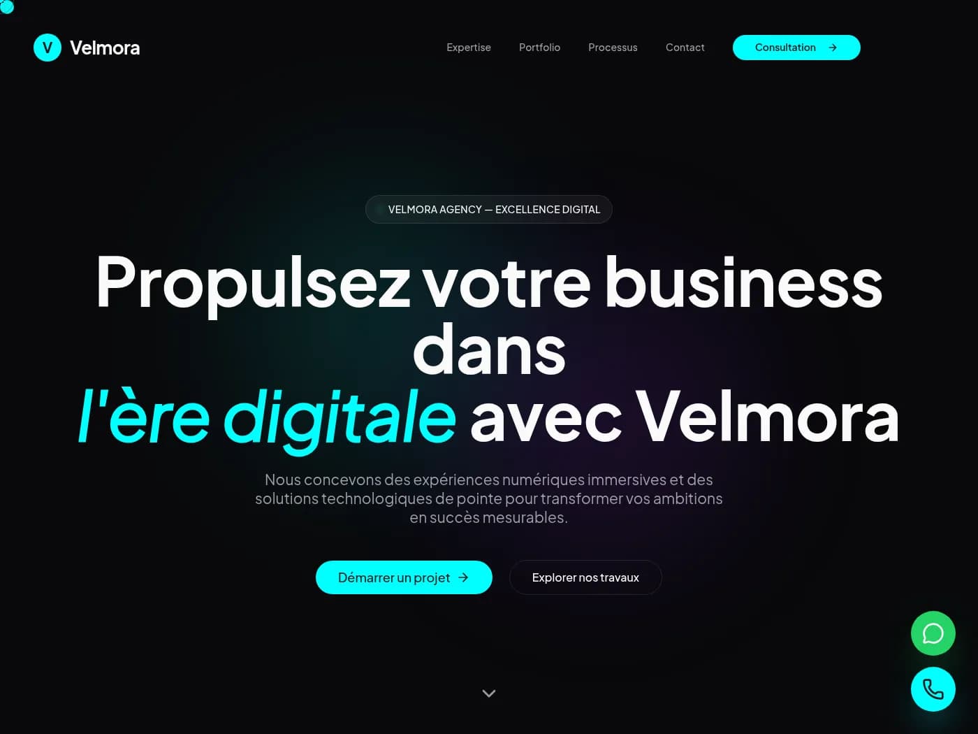 Velmora Agency Site