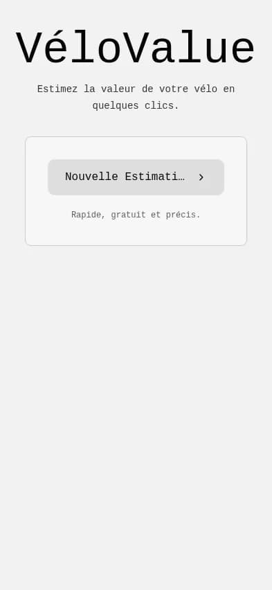 VéloValue Estimator