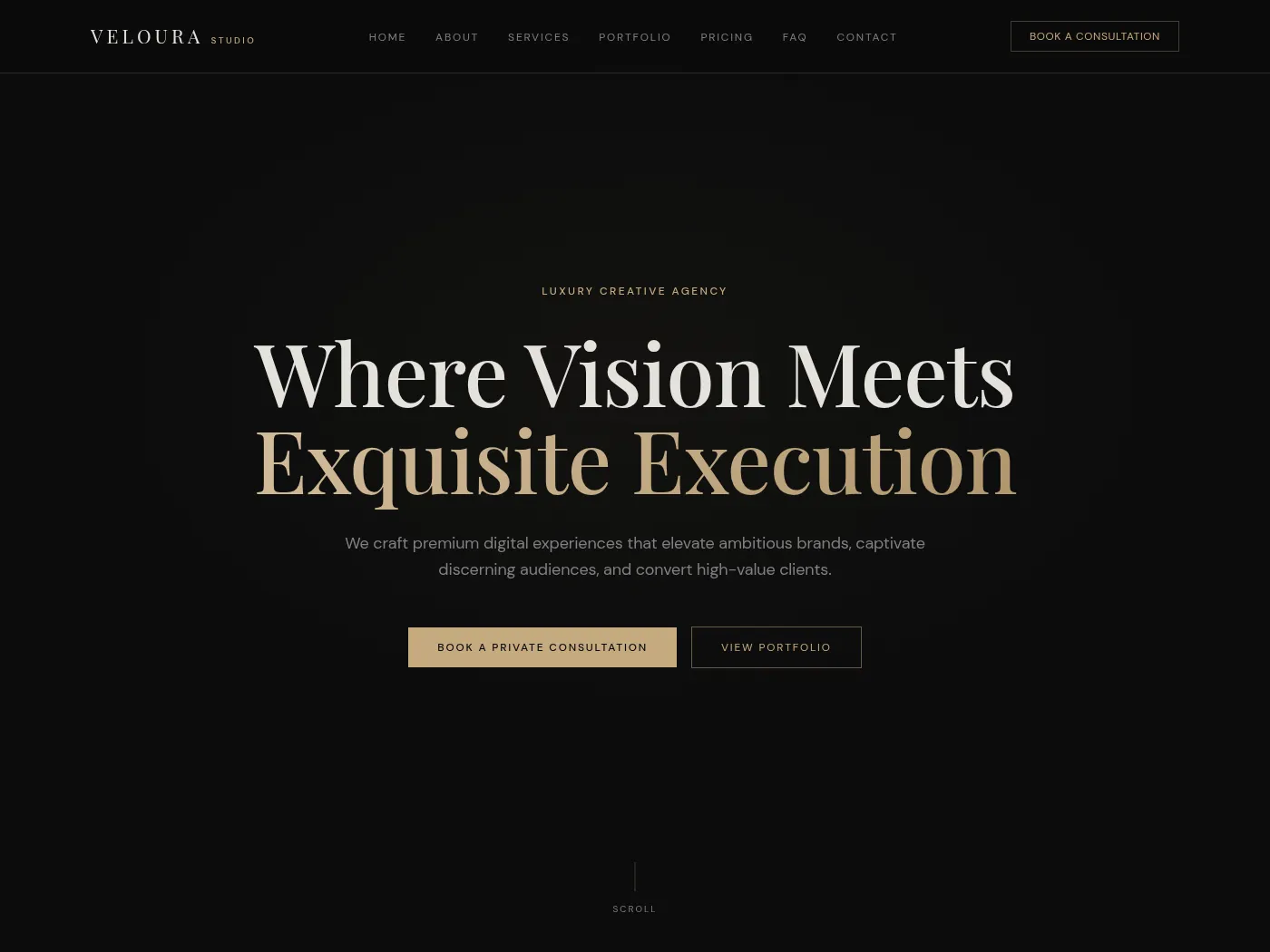 Veloura Studio Website
