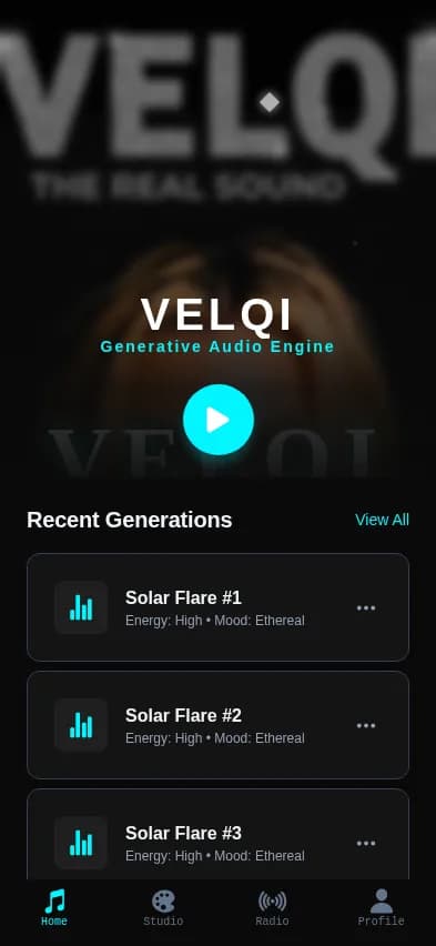 Velqi GenMusic Studio