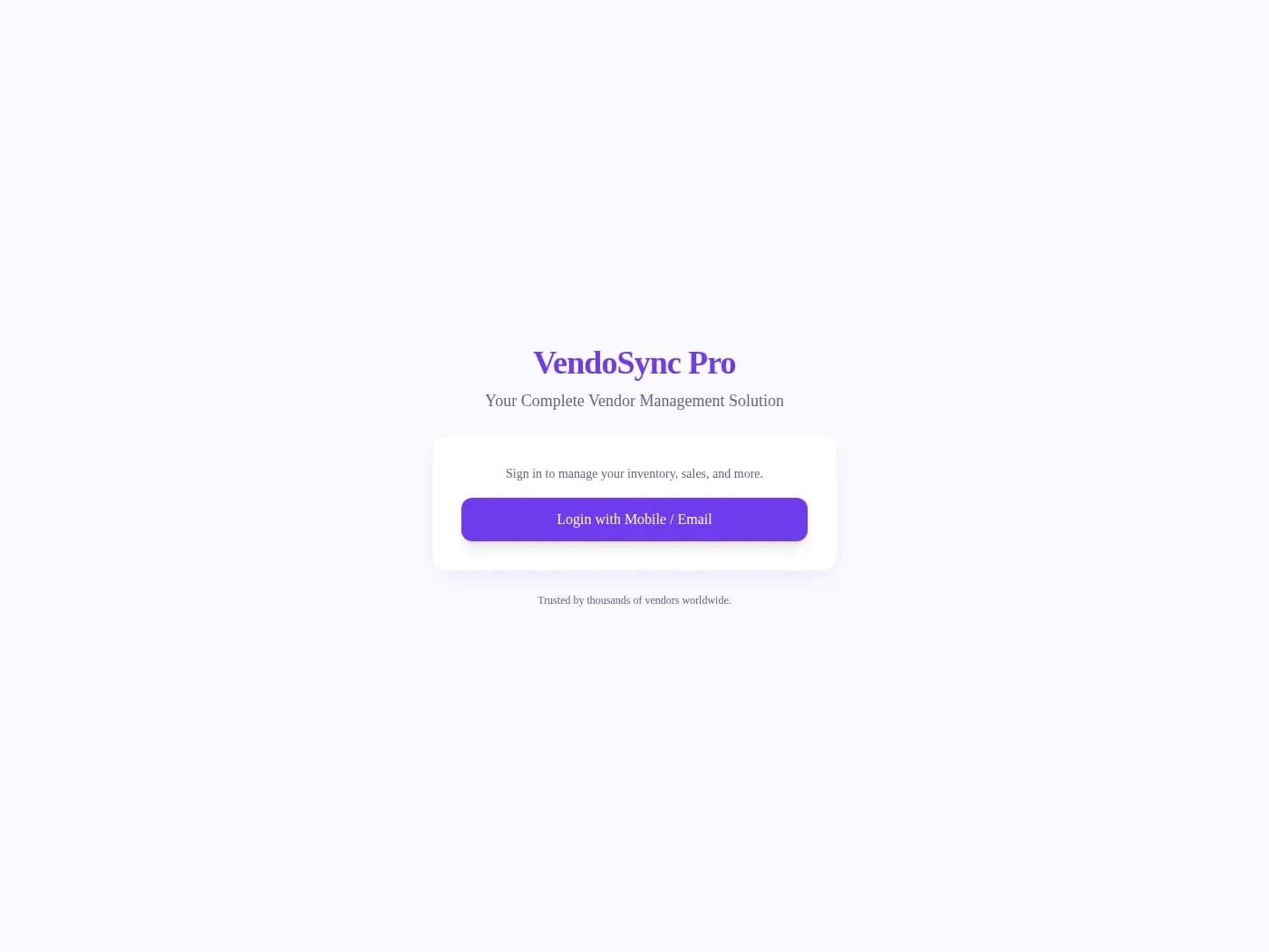 VendoSync Pro