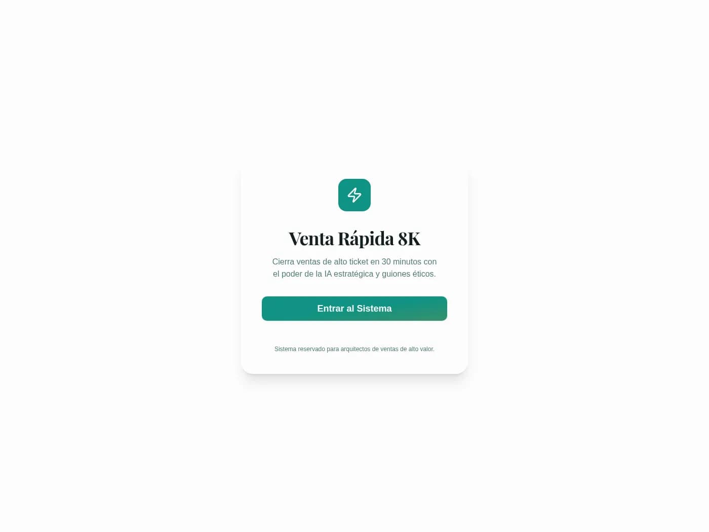 Venta Rápida Estratégica AI
