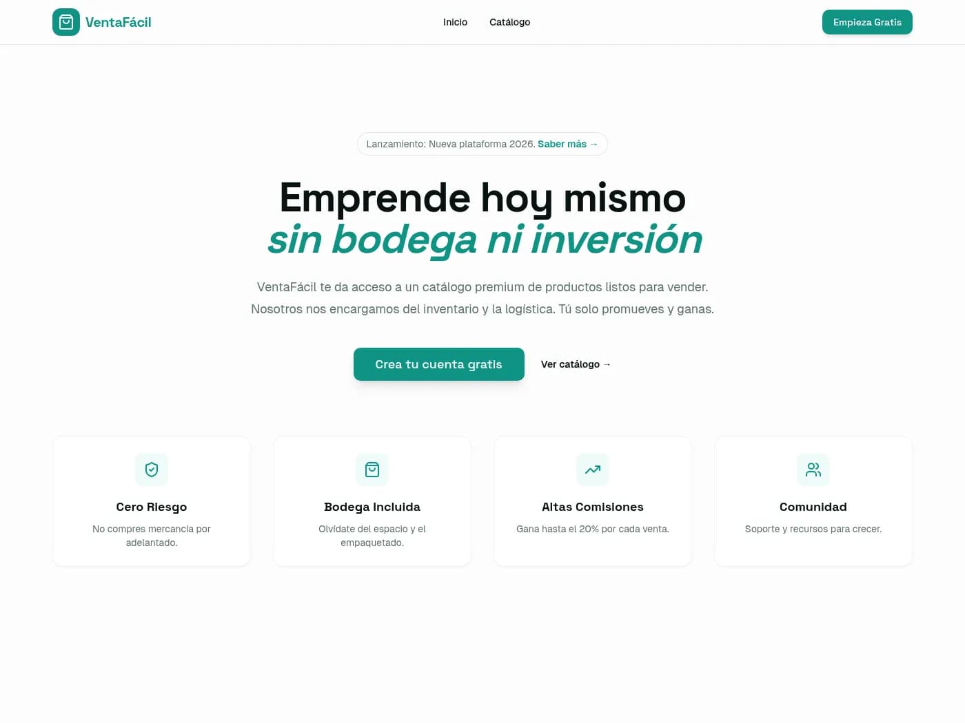 VentaFácil Platform