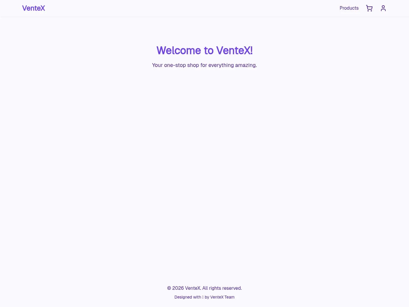 VenteX E-Commerce Site