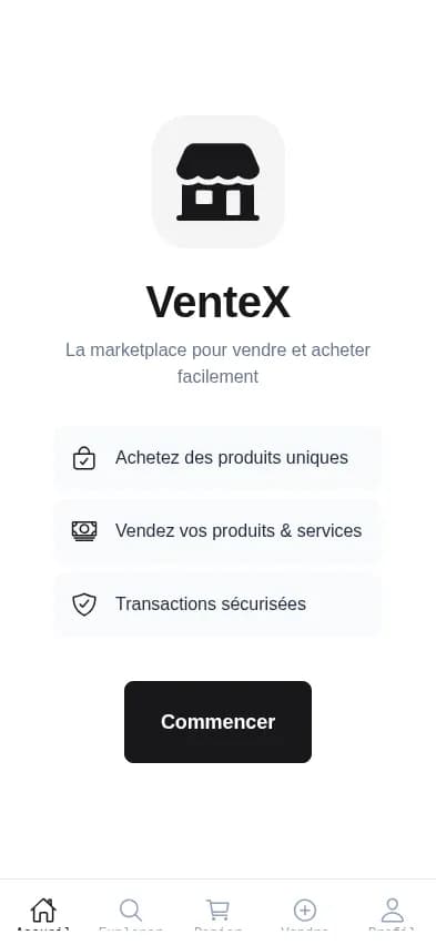VenteX Mobile Marketplace