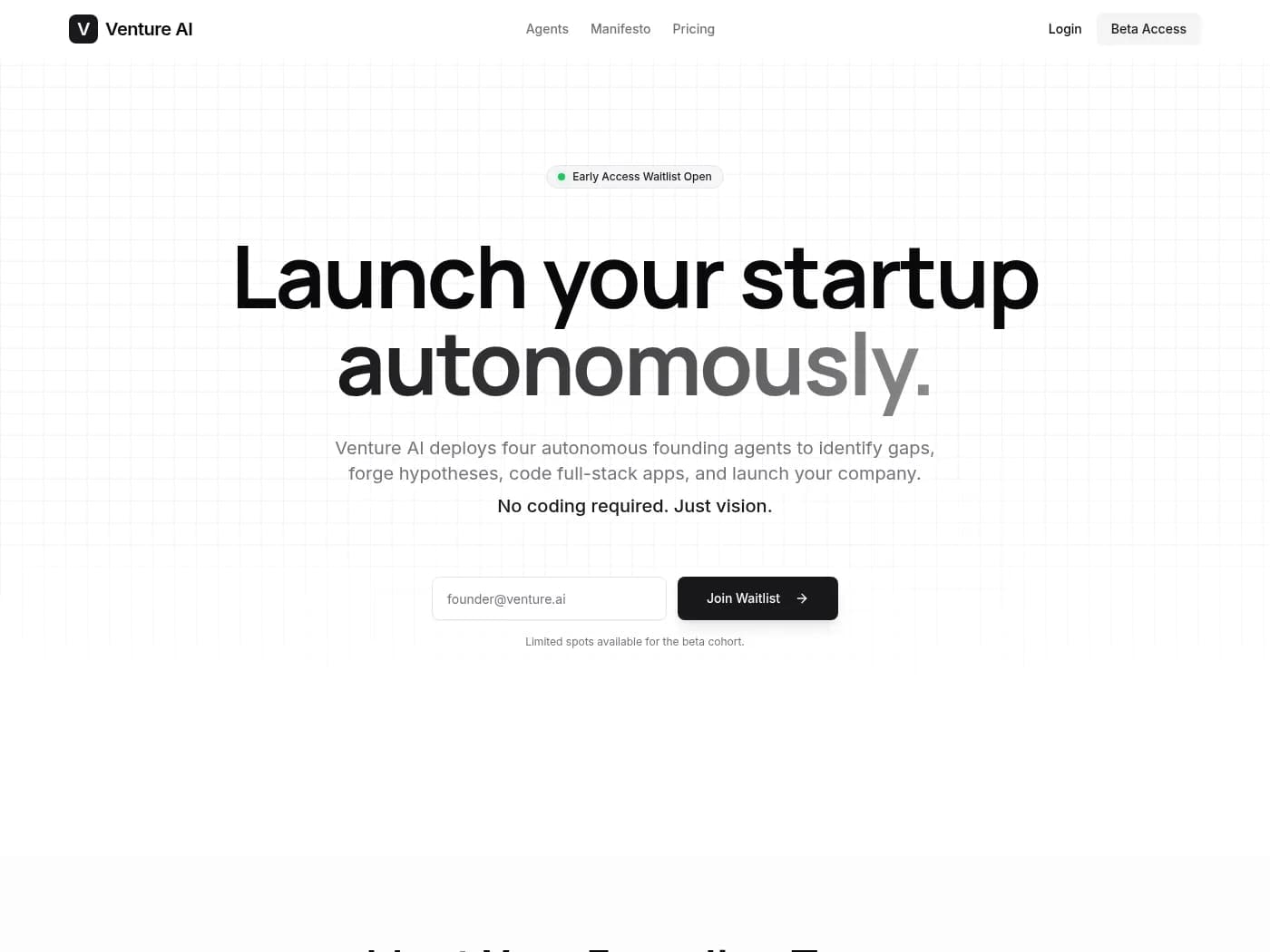 Venture AI Waitlist