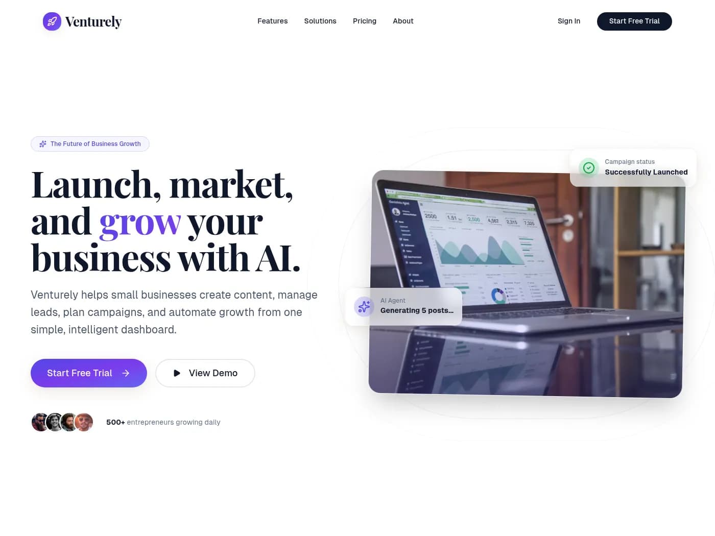 Venturely Growth Platform