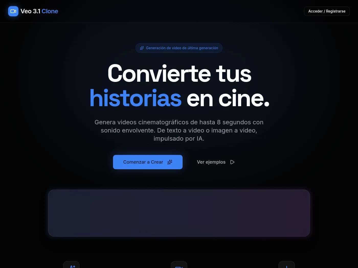 Veo Video Platform Clone