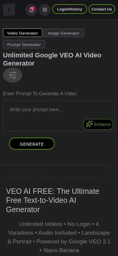 Veo Video Generator Web