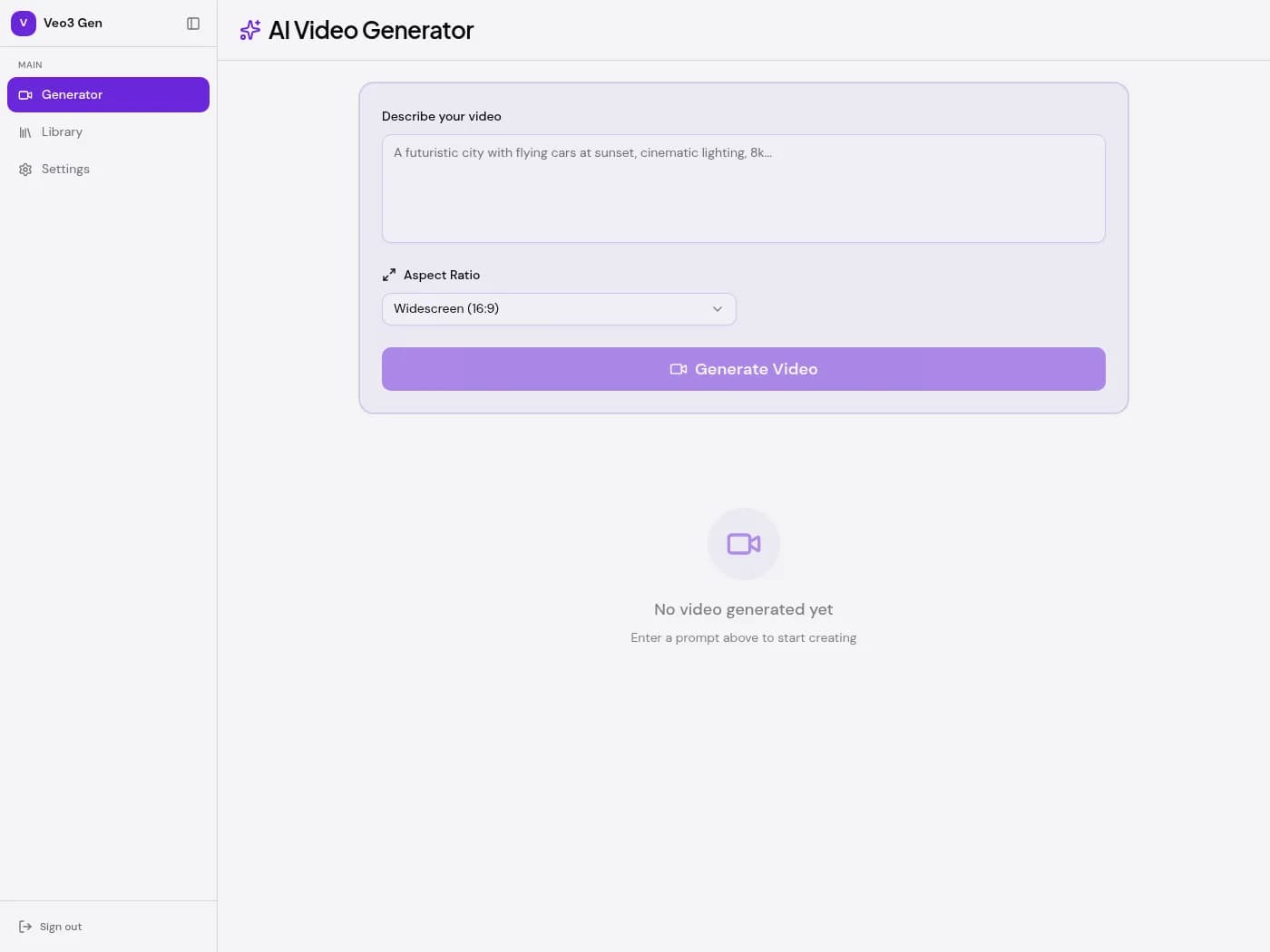Veo3 Video Generator