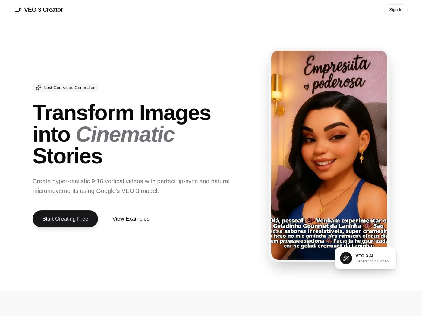 VEO 3 Video Creator