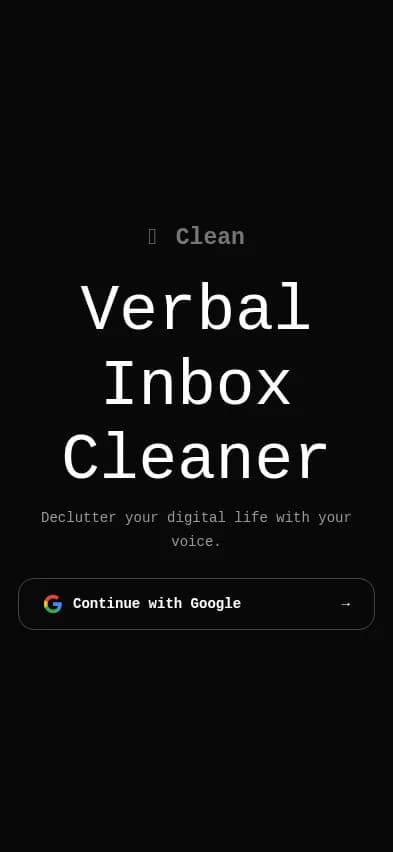 Verbal Inbox Cleaner