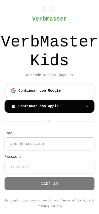 VerbMaster Kids