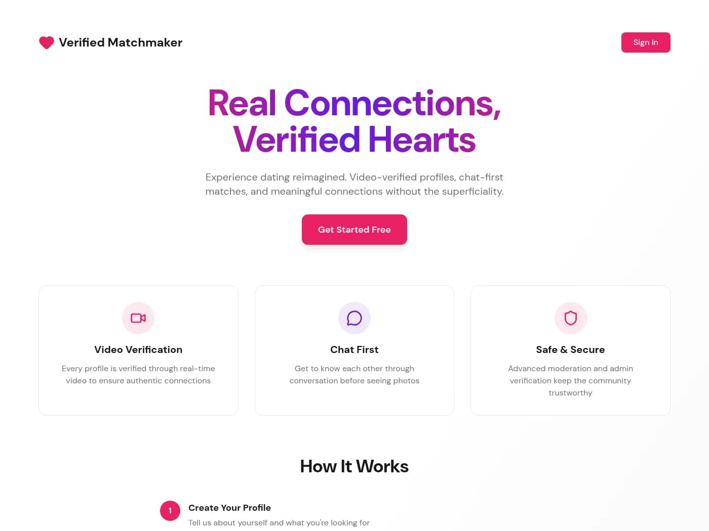 Verified Matchmaker