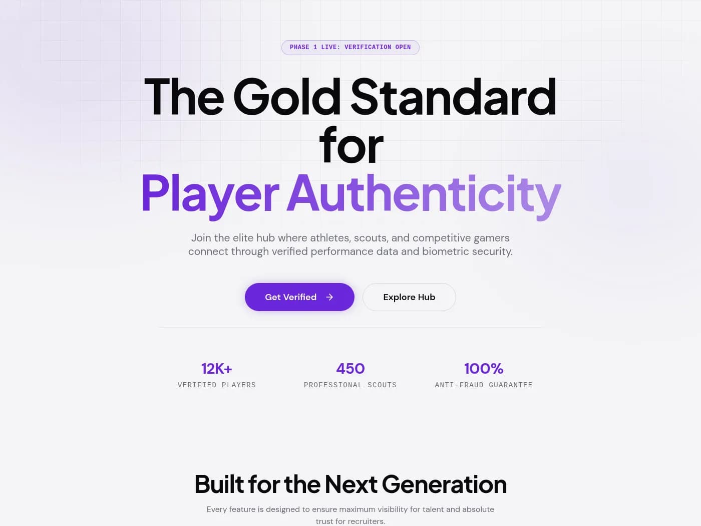 Verified Players Hub