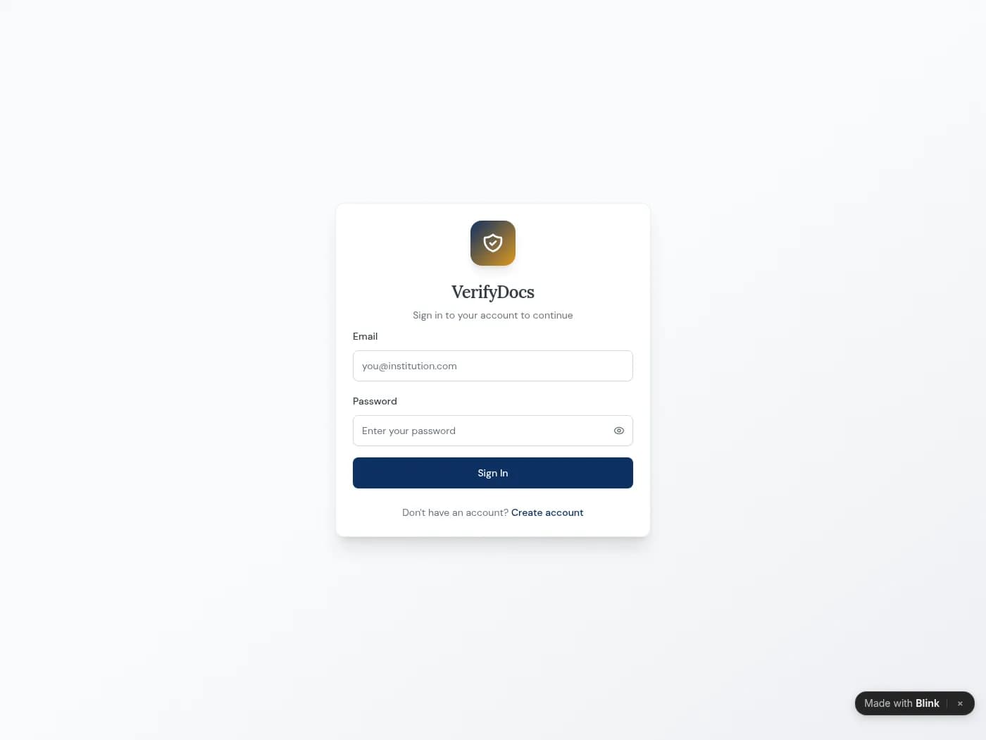 VerifyDocs Platform