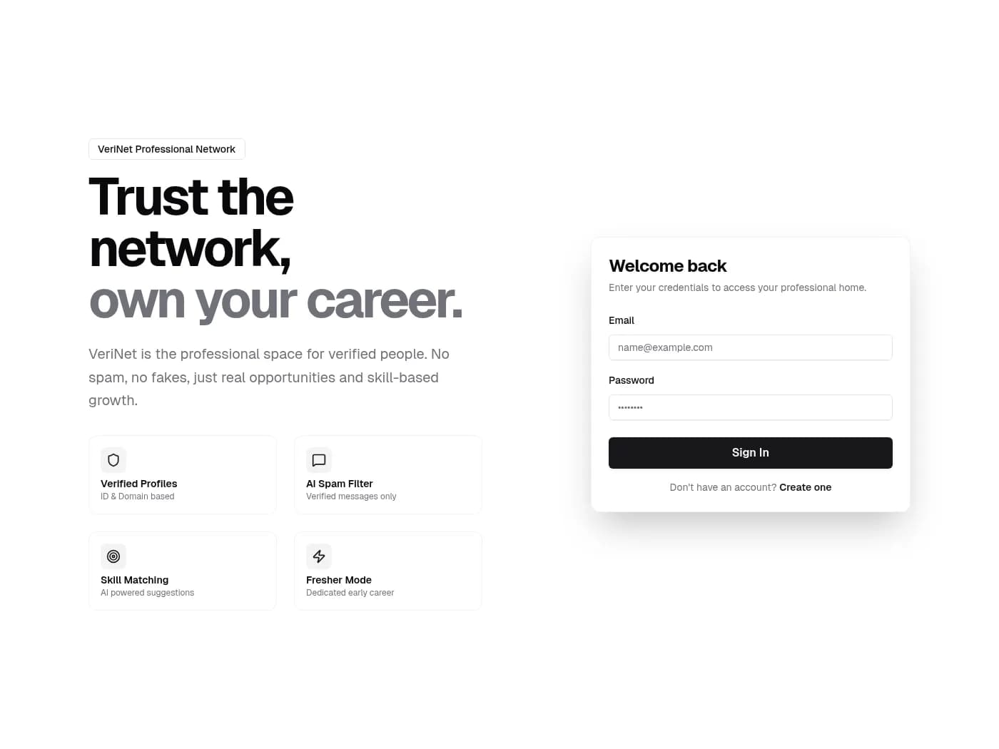 VeriNet Professional Network