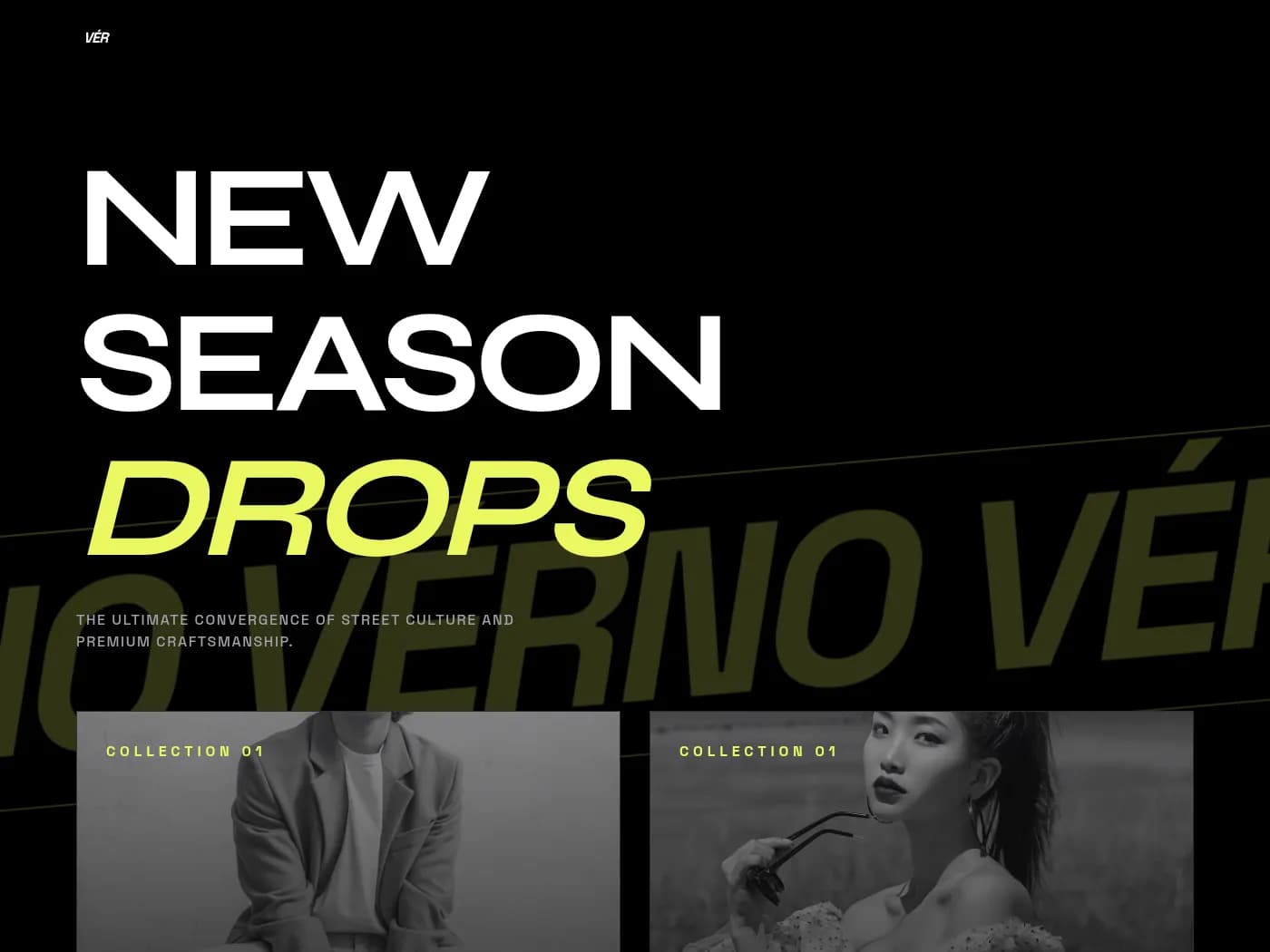 VÉRNO Streetwear Site