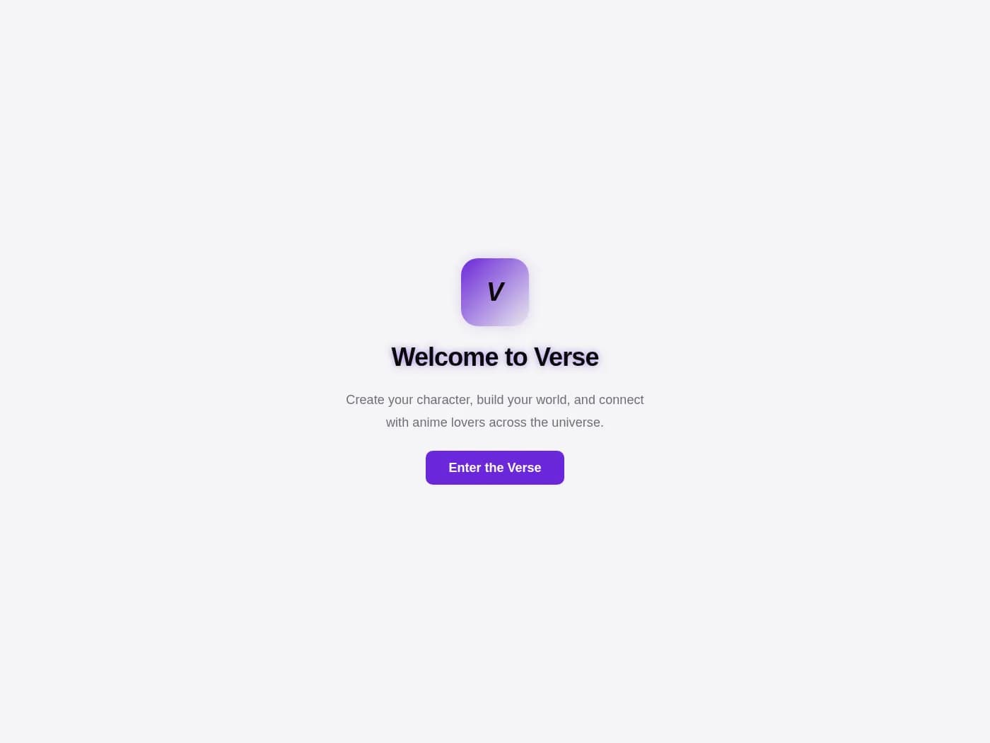 Verse Anime Social Hub