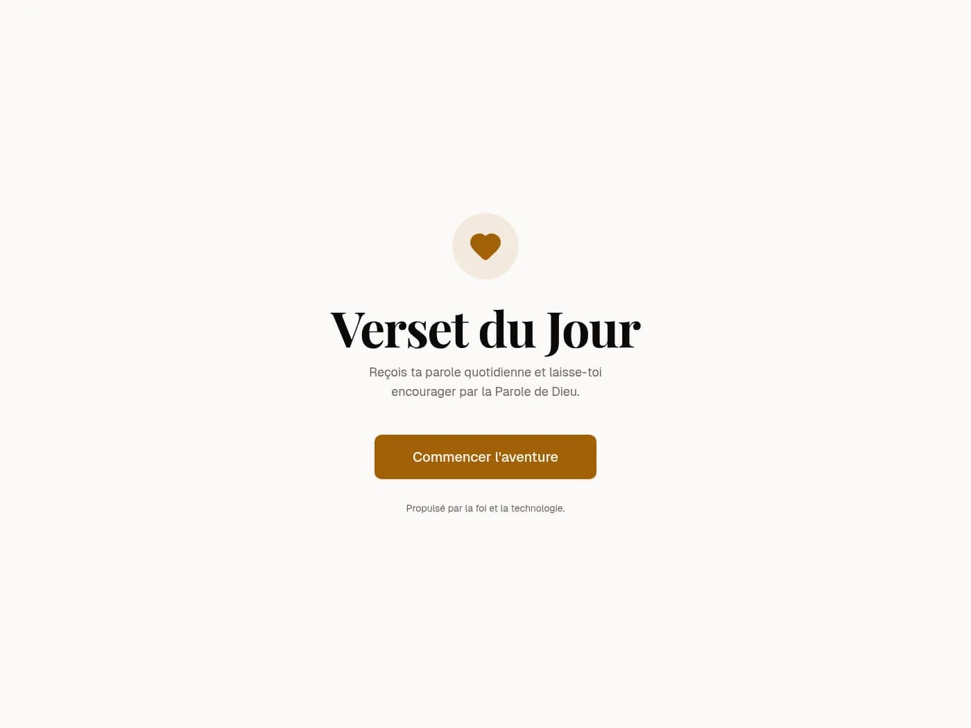 Verset du Jour
