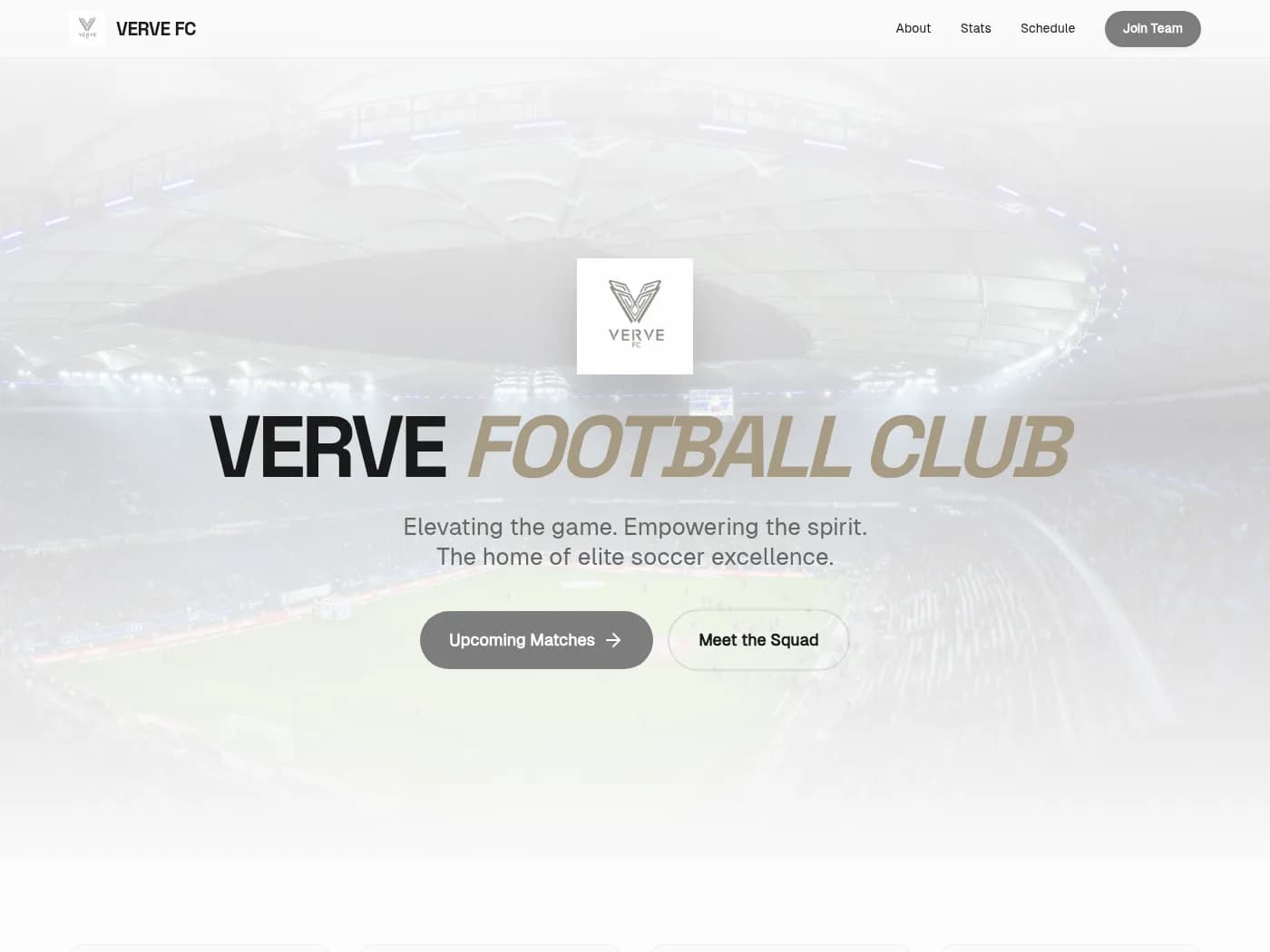 VERVE FC Team Site