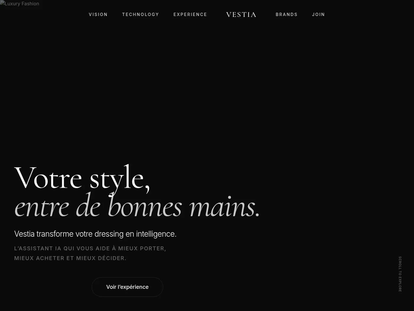 Vestia Luxury AI Fashion