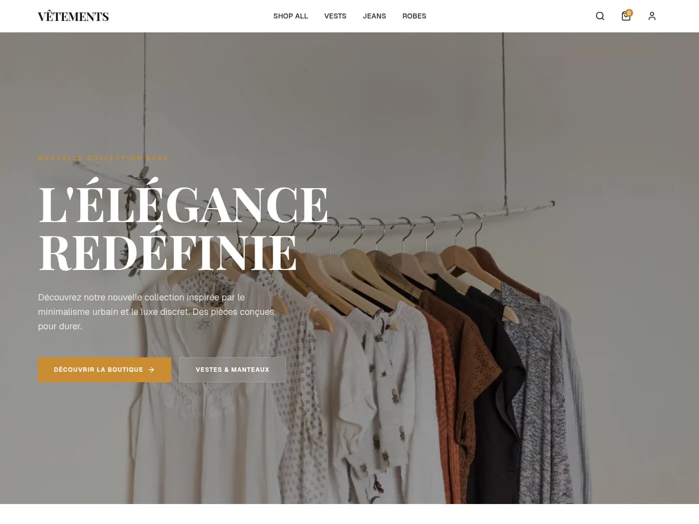 Vêtements Boutique en Ligne