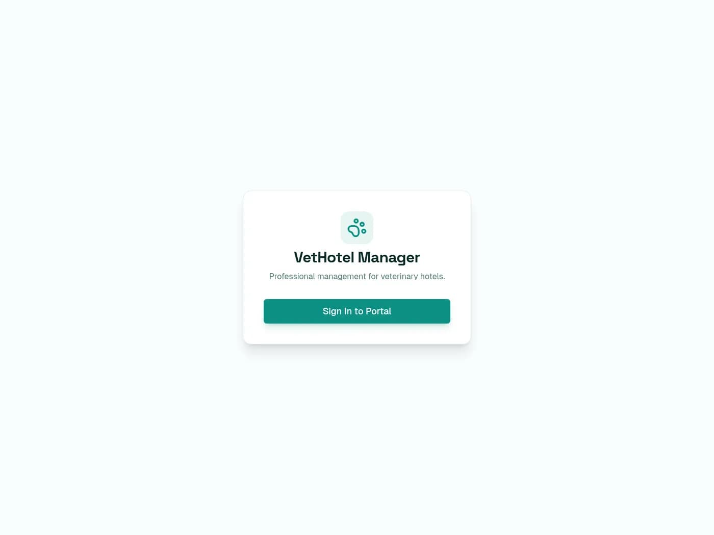 VetHotel Manager