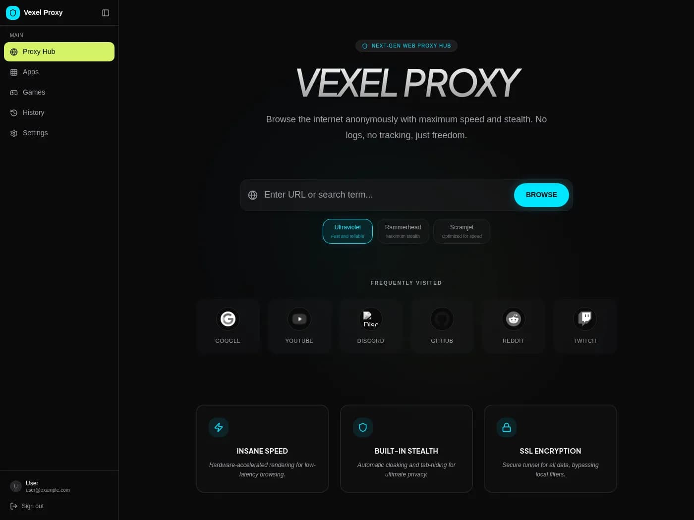 Vexel Proxy Hub