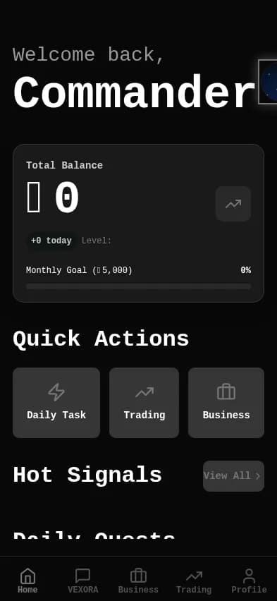 VEXORA AI Money Hub