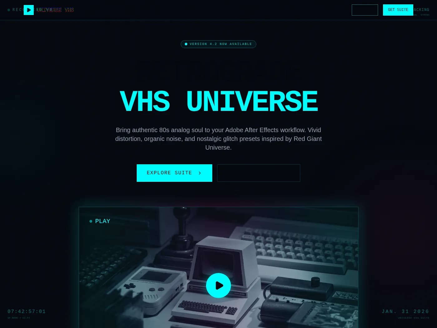 VHS Universe Preset Suite
