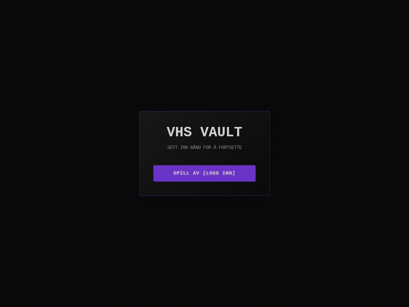 VHS Vault