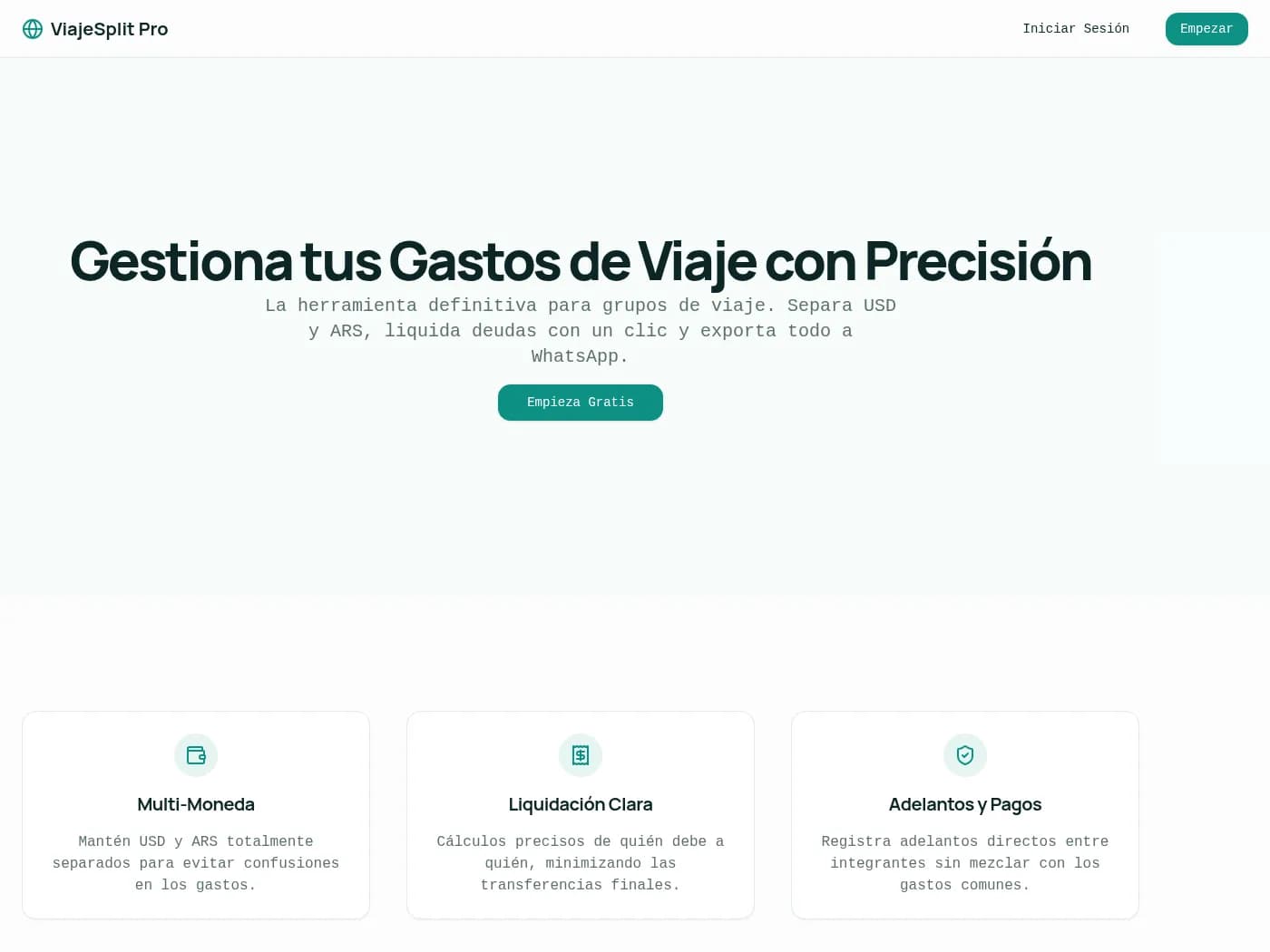 ViajeSplit Pro