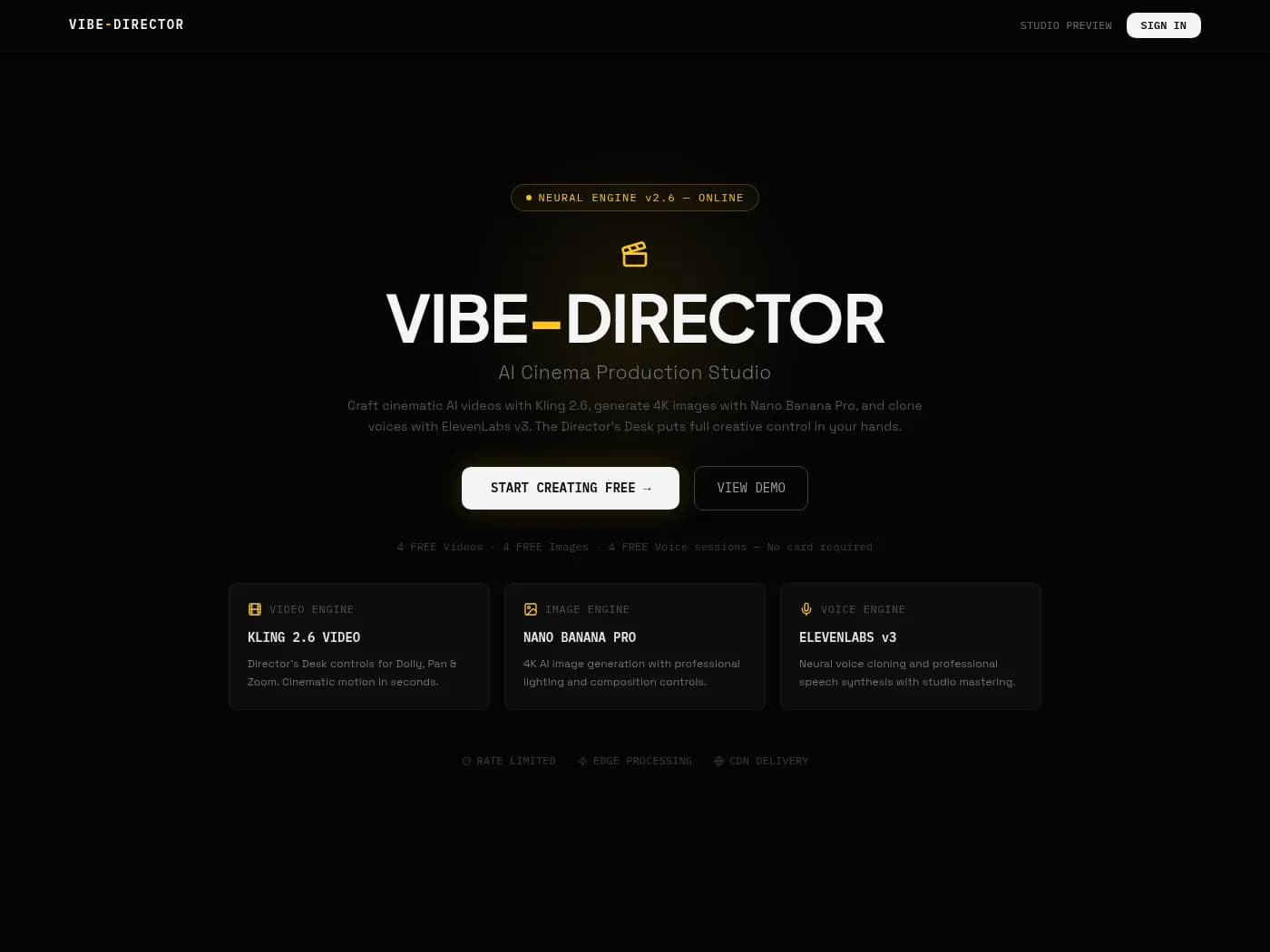 VIBE-DIRECTOR AI Studio
