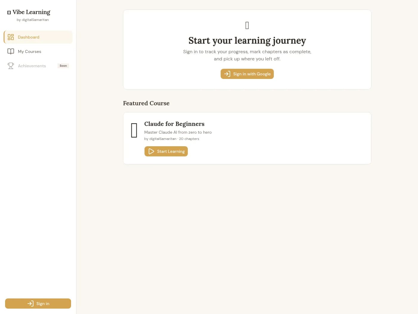 Vibe Learning Platform