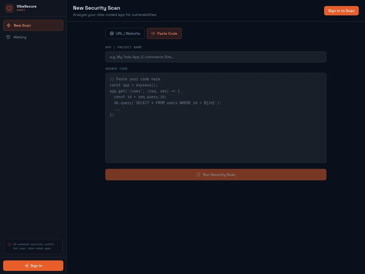 Vibe Secure Audit
